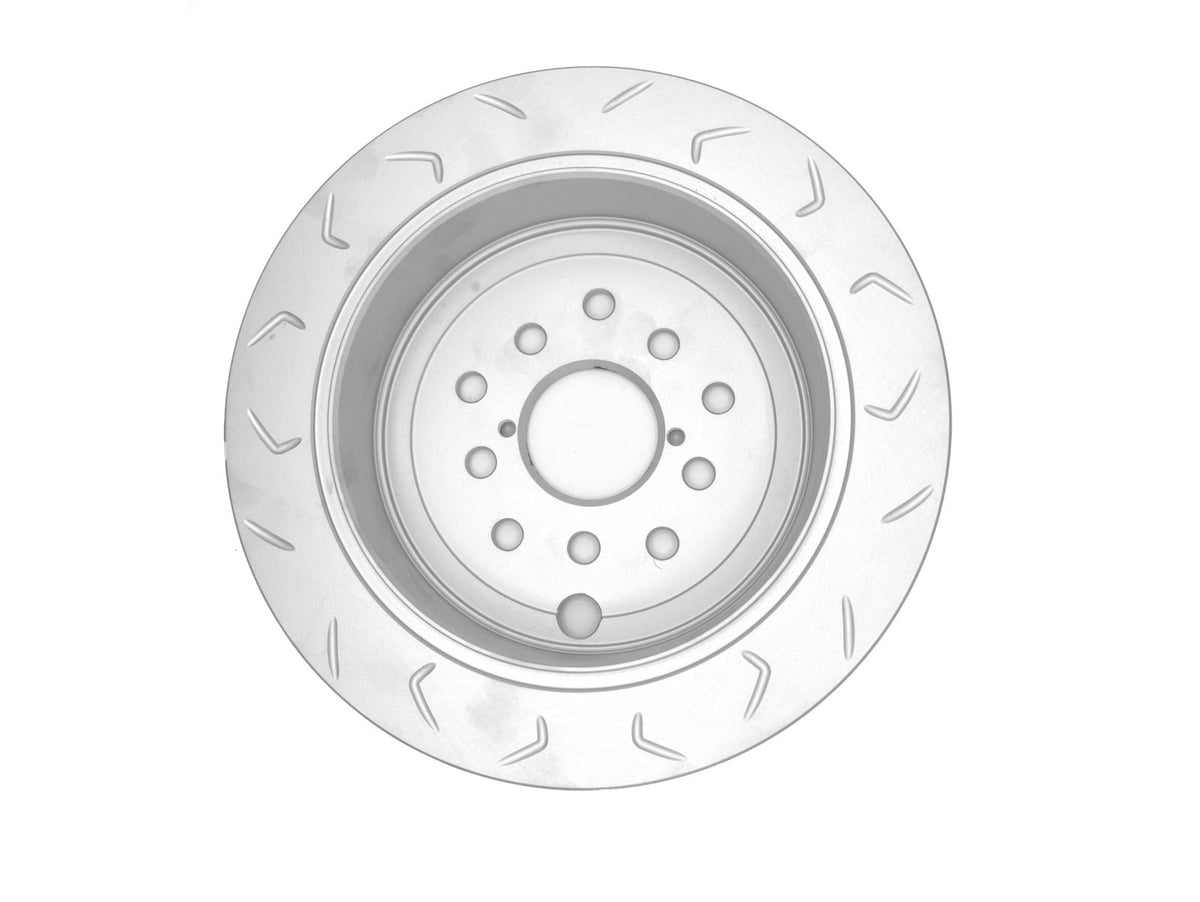 FactionFab Slotted Rear Rotor V2 Dual Drilled 5x100/114 Subaru WRX 200